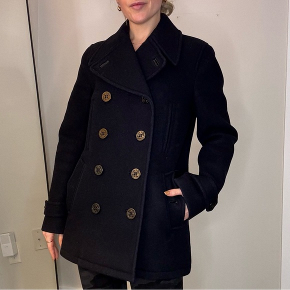Coach | Jackets & Coats | Coach Double Breasted Coat Midnight | Poshmark